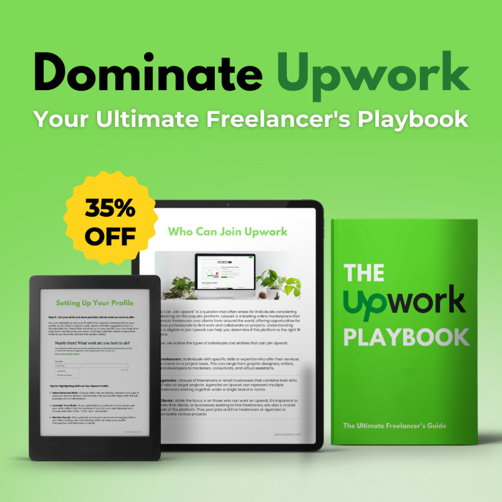 Upwork Playbook - The Ultimate Freelancer's Guide - Syzerra