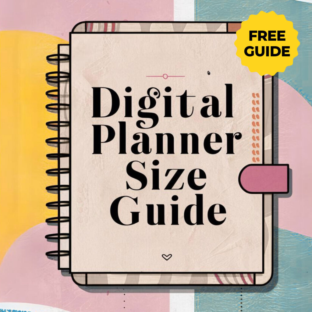 Digital planner Size Guide - Syzerra